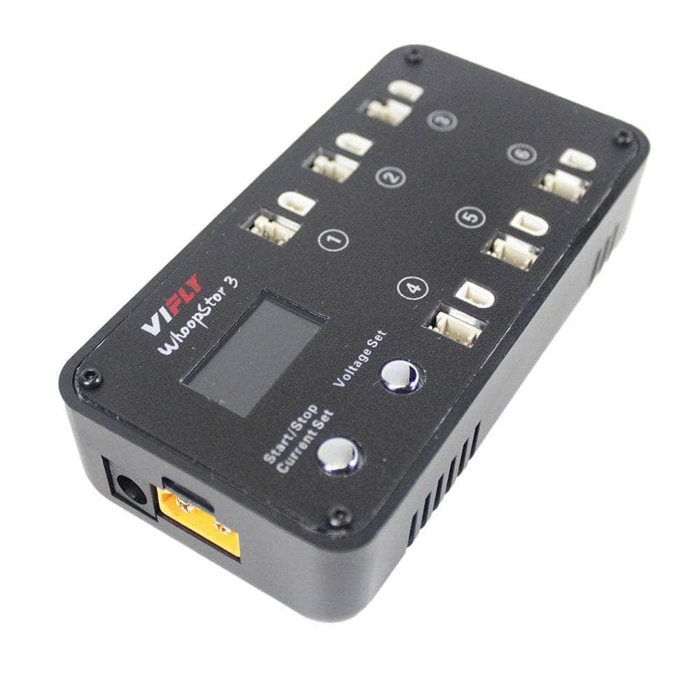 ViFly WhoopStor V3 1S LiPo/LiHV 6 Channel DC/USB-C Whoop Charger & Dis ...