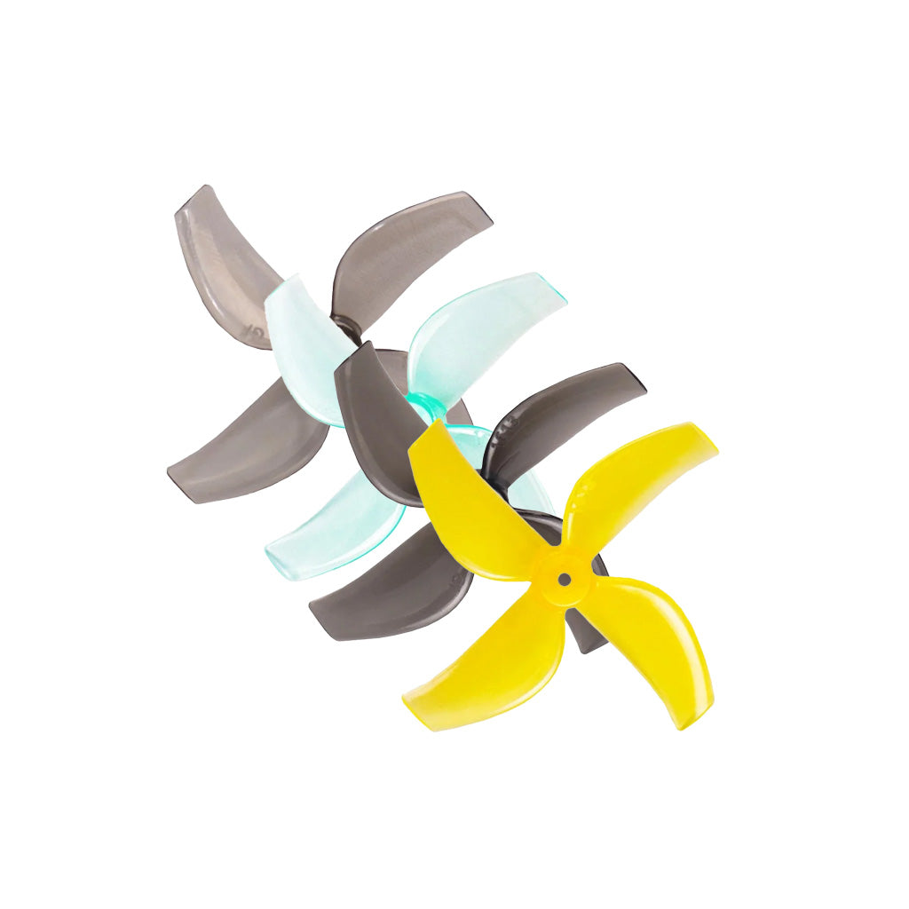 Gemfan 1613-4 / 1.6" 40mm Quad-Blade Propeller w/ 1.5mm Shaft - Choose