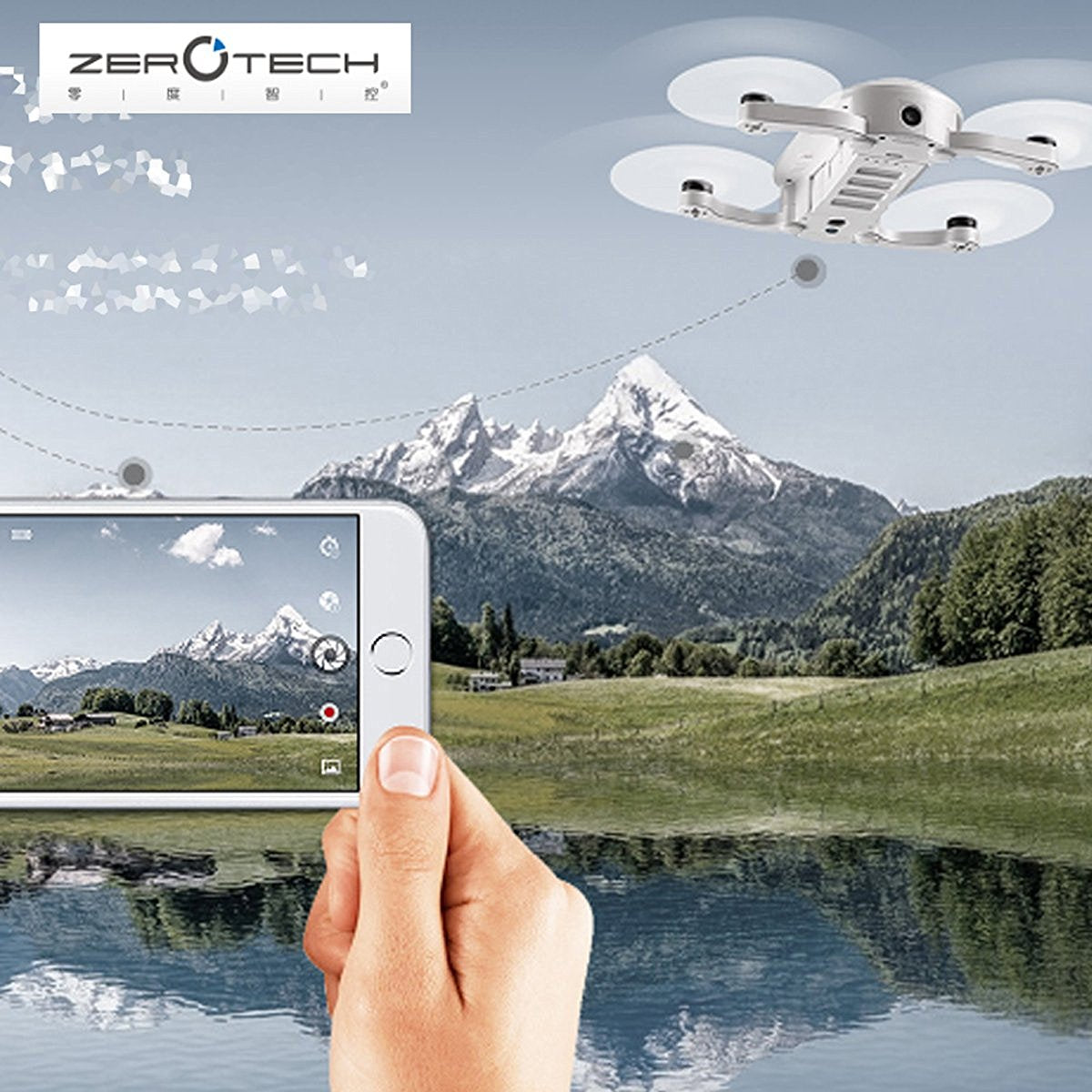 ZEROTECH Dobby Pocket Selfie Drone FPV With HD Camera Mini RC Quadcopt