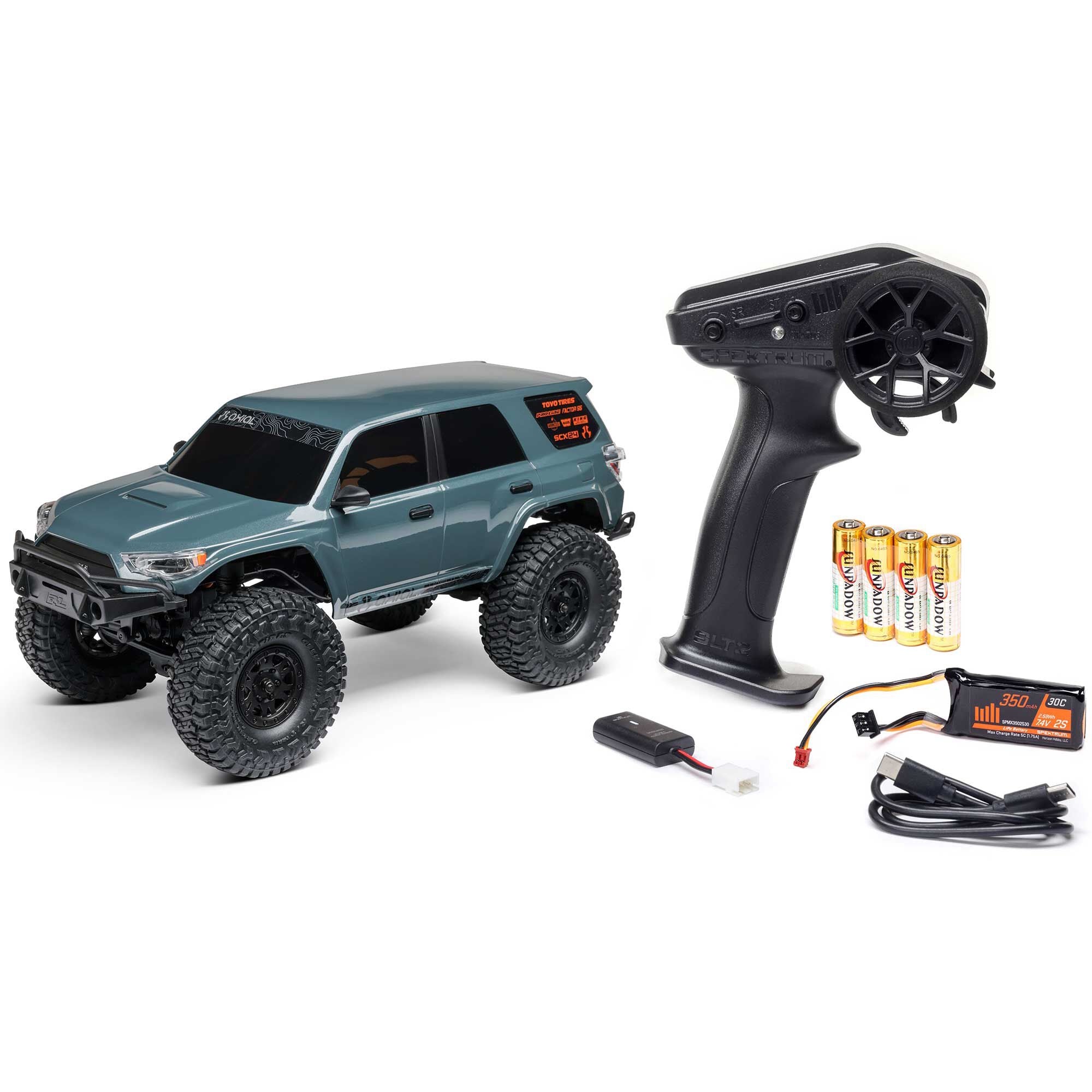 Axial AXI-2035T2 1/24 SCX24 Toyota 4Runner 4X4 RTR Brushed Rock Crawle