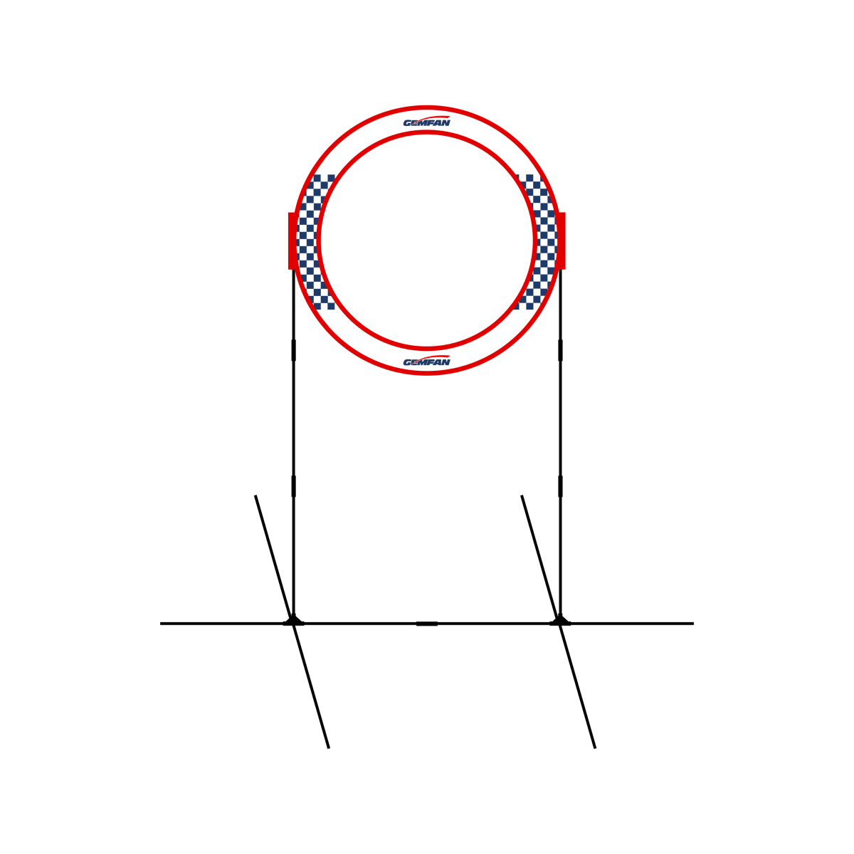 EZ Micro Hoop Racing Gate (2.5ft / 78cm) w/ Adjustable Stand from WREKD Co.