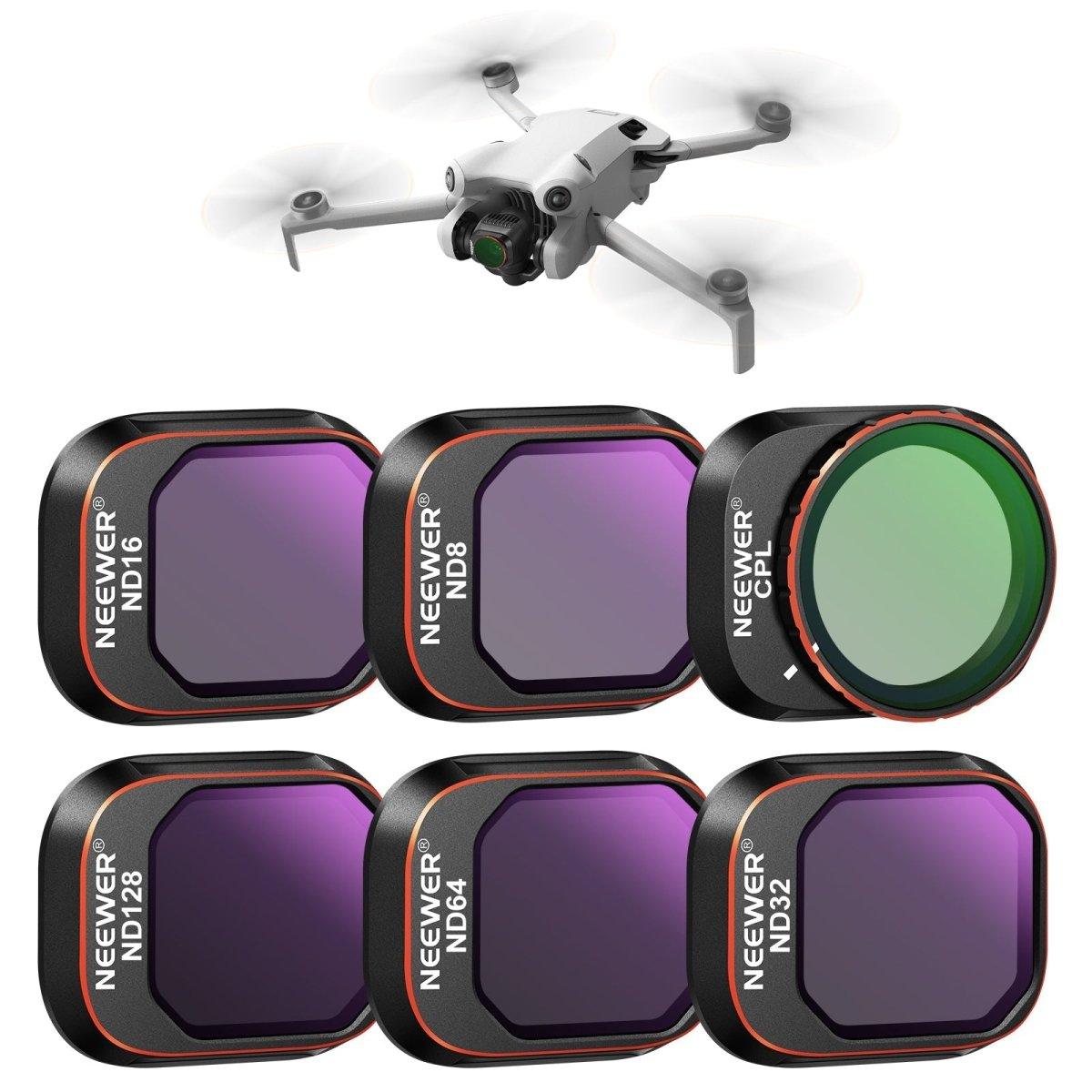 FL-A34 Snap On ND&CPL Filter Set For DJI Mini 4 Pro (6 Pack)