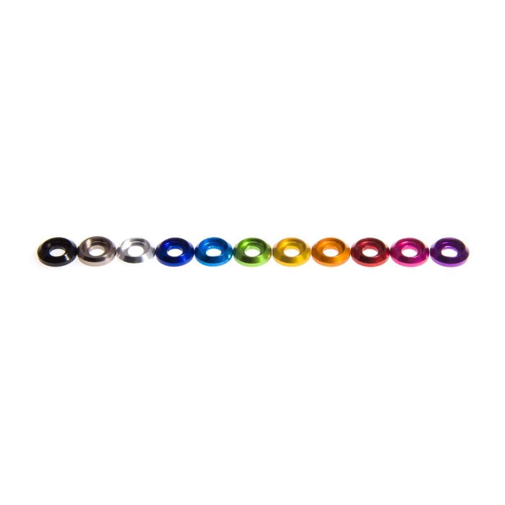 M3 Buttonhead Stepped Anodized Washer (5 Pack) - Choose Color from ...