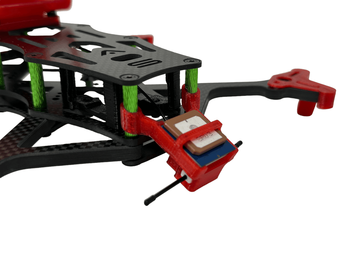 SAM-M8Q GPS Module Standoff Mount w/ Ghost qT (3D Print Only) from ...