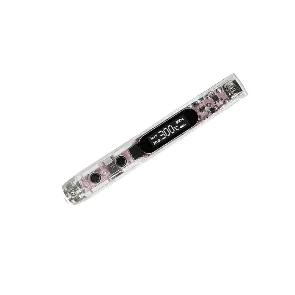 Sequre SI012 Pro Max Soldering Iron Pink PCB w/Transparent Case & LEDs ...