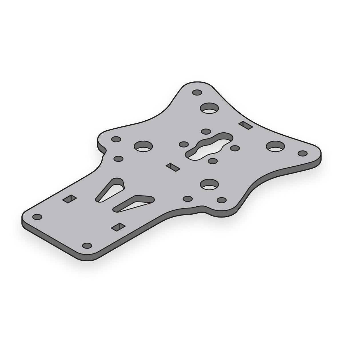 Replacement Bottom Plate for OG Vannystyle Frame Kit (1pc) from WREKD Co.